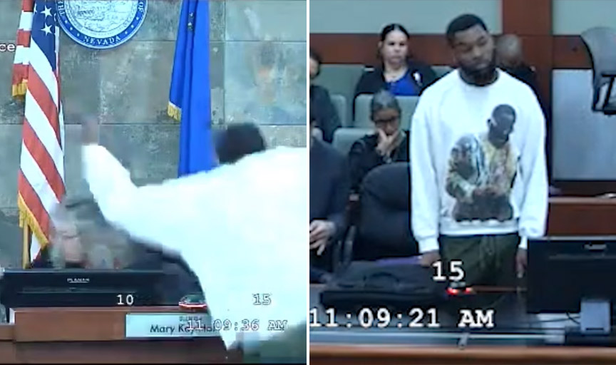 Man who attacked Las Vegas judge in viral video charged w...