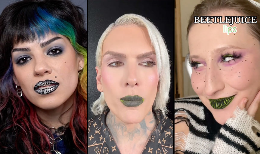 Beetlejuice lips are the latest TikTok beauty trend urgin...